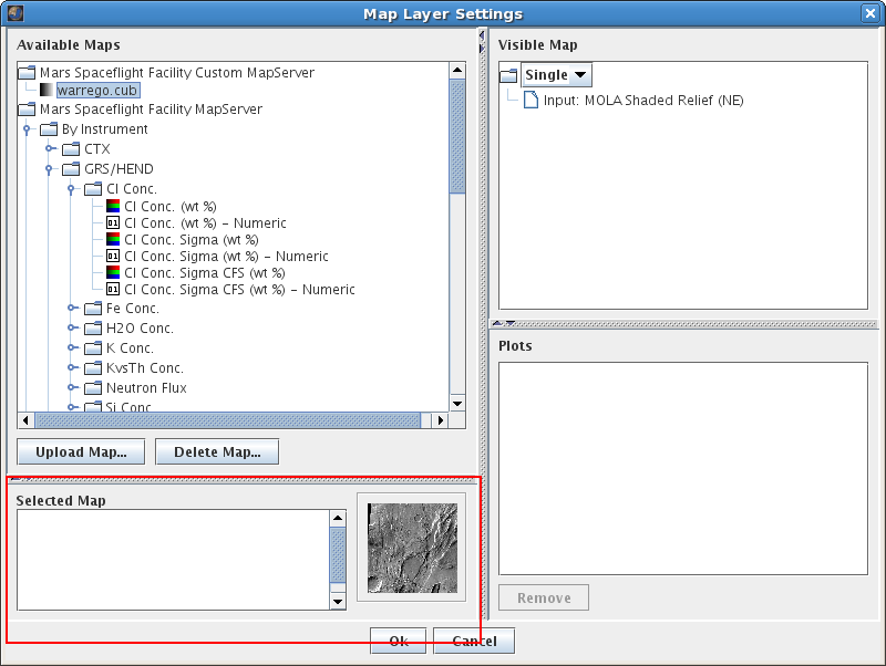 Advancedcustom Maps Jmars Java Mission Planning And Analysis For Remote Sensing